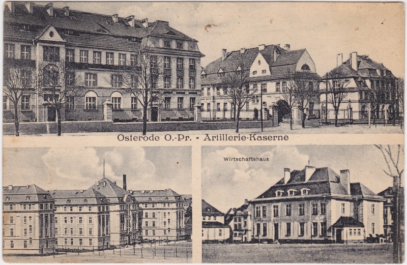 3 Bild Artillerie-Kaserne :: Osterode (Ostpreußen) :: Ansichtskarten ...