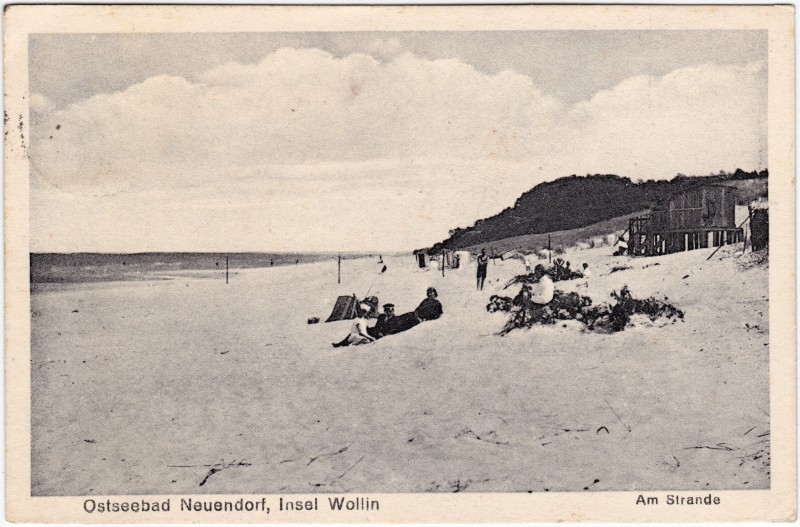 Strand und Strandverhau :: Neuendorf (Wollin) :: Ansichtskarten-Lexikon