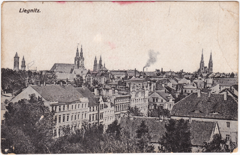 Panorama - Straßenpartie :: Liegnitz :: Ansichtskarten-Lexikon