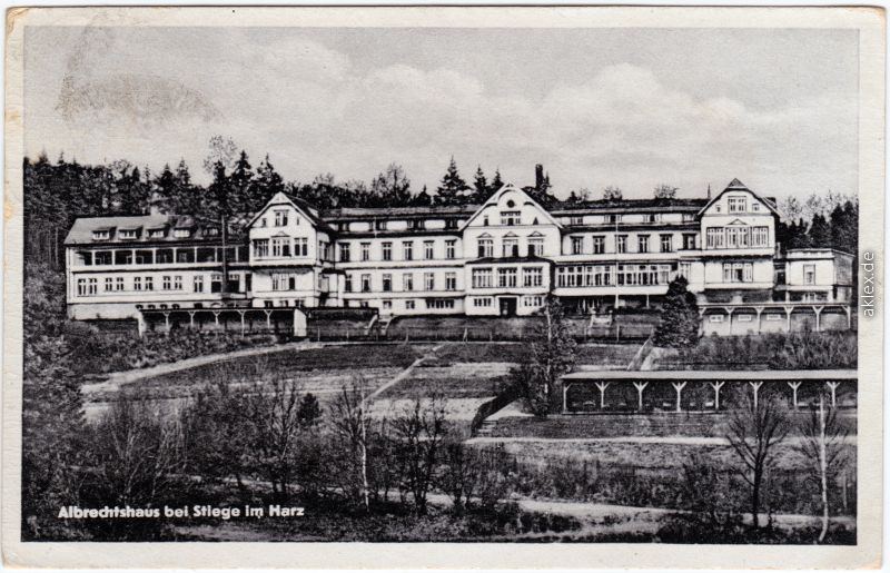 Albrechtshaus :: Stiege :: Ansichtskarten-Lexikon