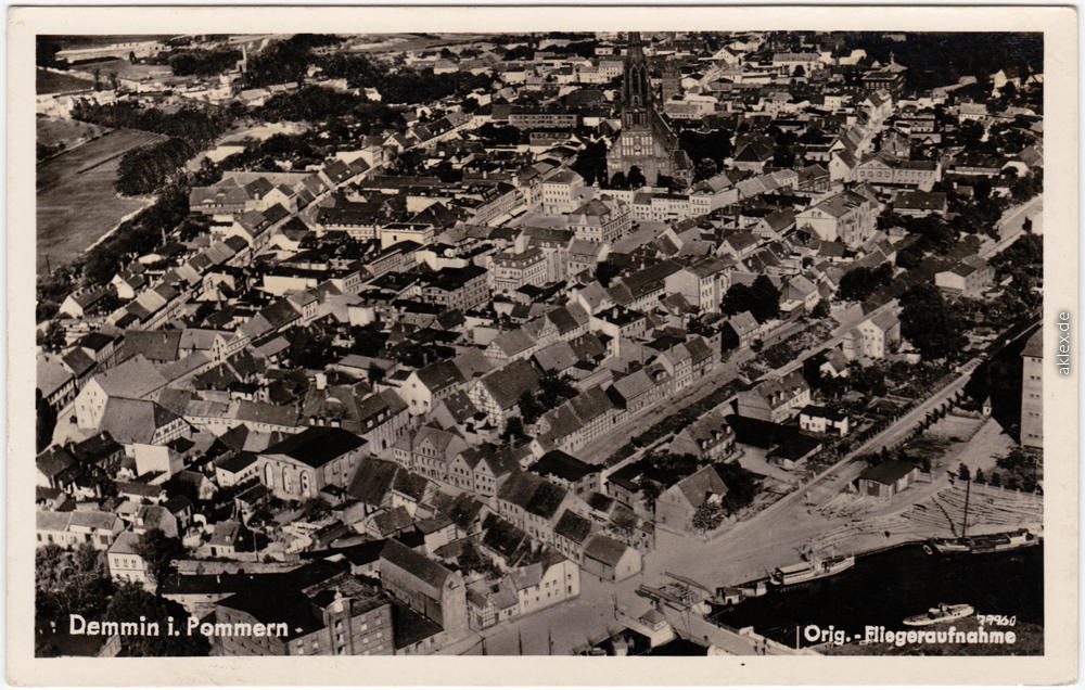Luftbild :: Demmin :: Ansichtskarten-Lexikon