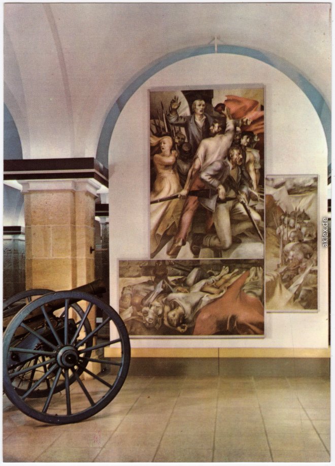 "Pariser Kommune", Triptychon von Arno Rink Armeemuseum ...