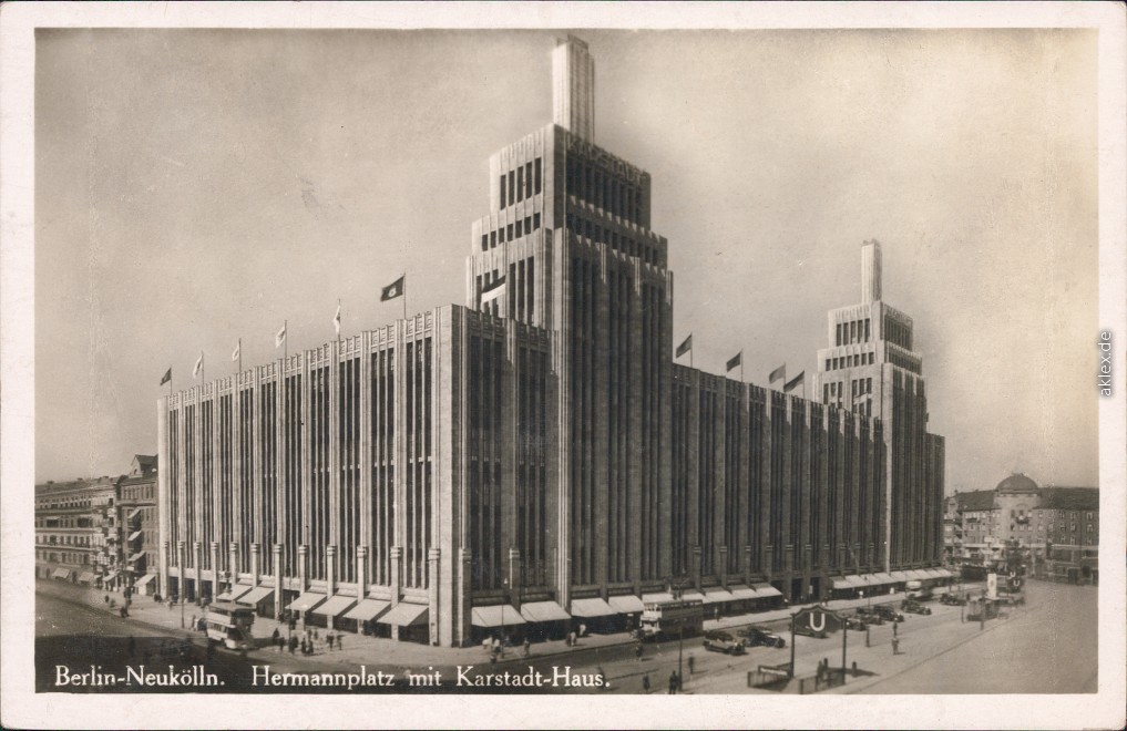 Hermannplatz mit Karstadt-Haus :: Neukölln-Berlin :: Ansichtskarten-Lexikon