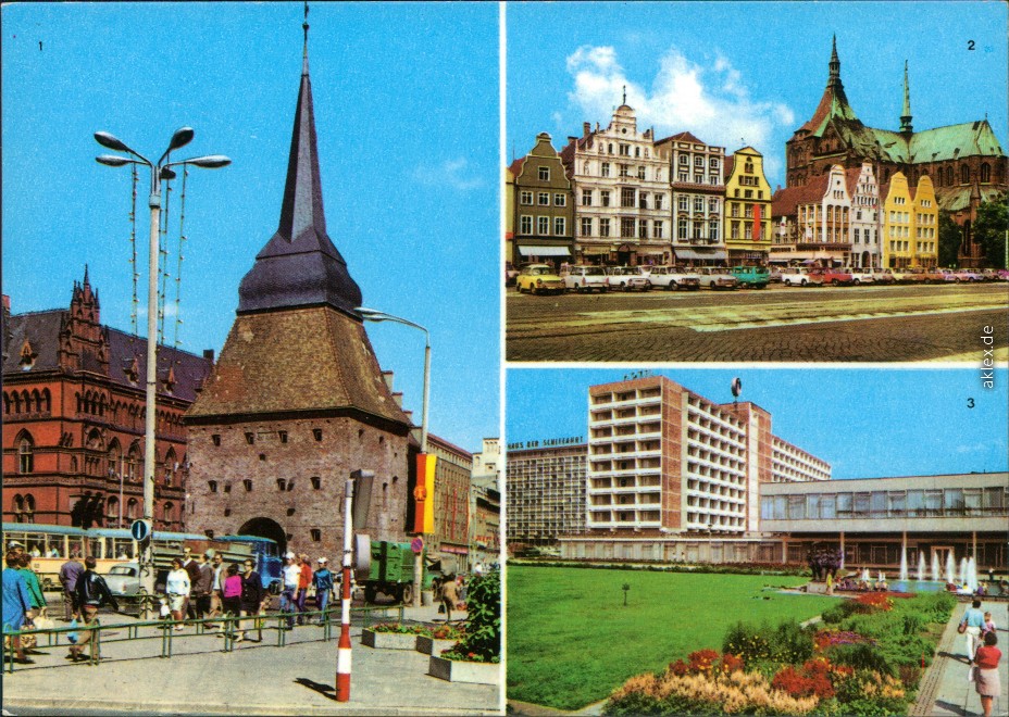 1. Steintor 2. Ernst-Thälmann-Platz 3. Interhotel "Warnow" :: Rostock ...