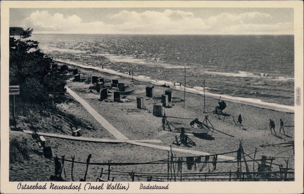 Fischerboote - Strand :: Neuendorf (Wollin) :: Ansichtskarten-Lexikon