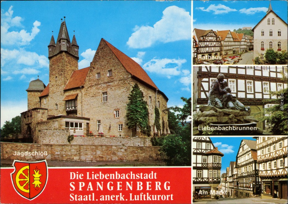 Schloss Spangenberg, Rathaus, Marktplatz, Liebenbachbrunnen ...