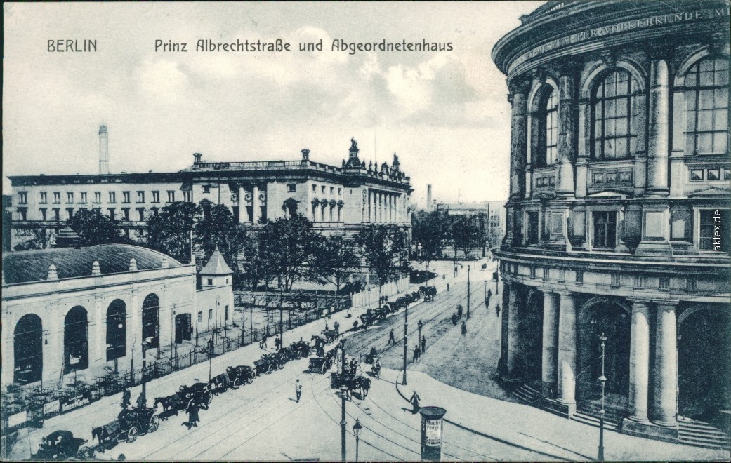 Prinz Albrechtstraße und Abgeordnetenhaus :: Mitte-Berlin ...