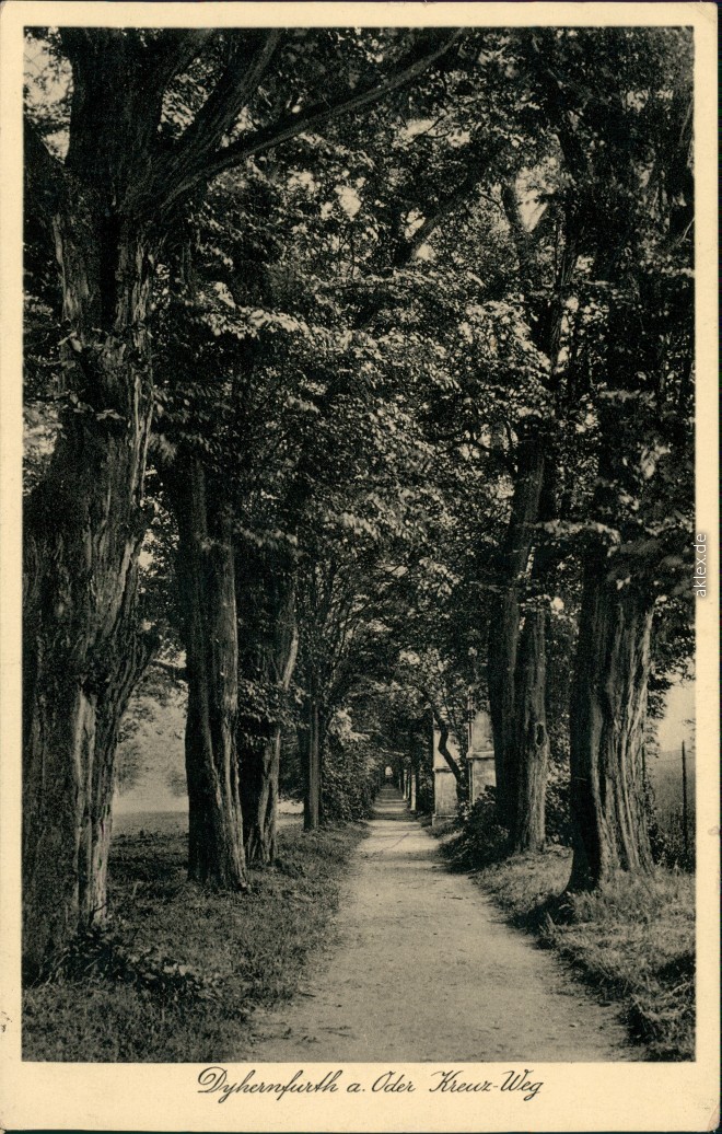 Kreuzweg :: Dyhernfurth :: Ansichtskarten-Lexikon