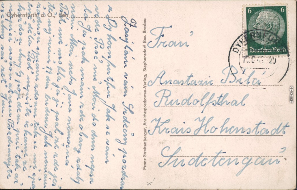 Kreuzweg :: Dyhernfurth :: Ansichtskarten-Lexikon