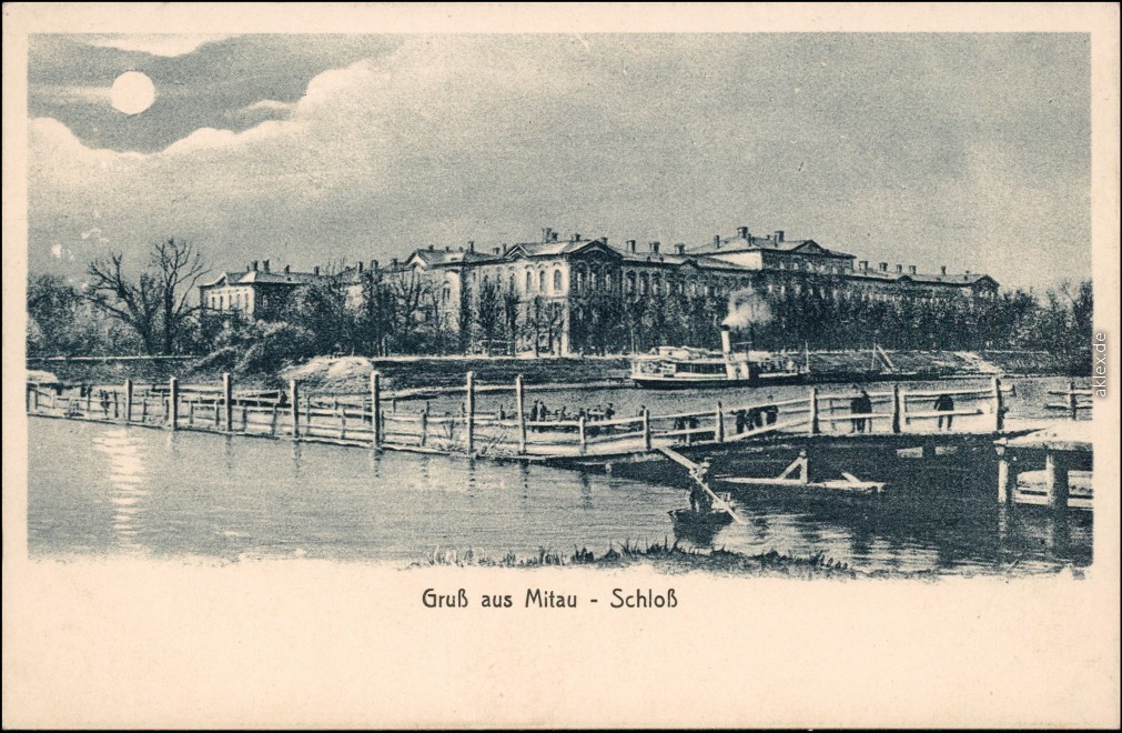 Weg zum Schloss :: Mitau :: Ansichtskarten-Lexikon