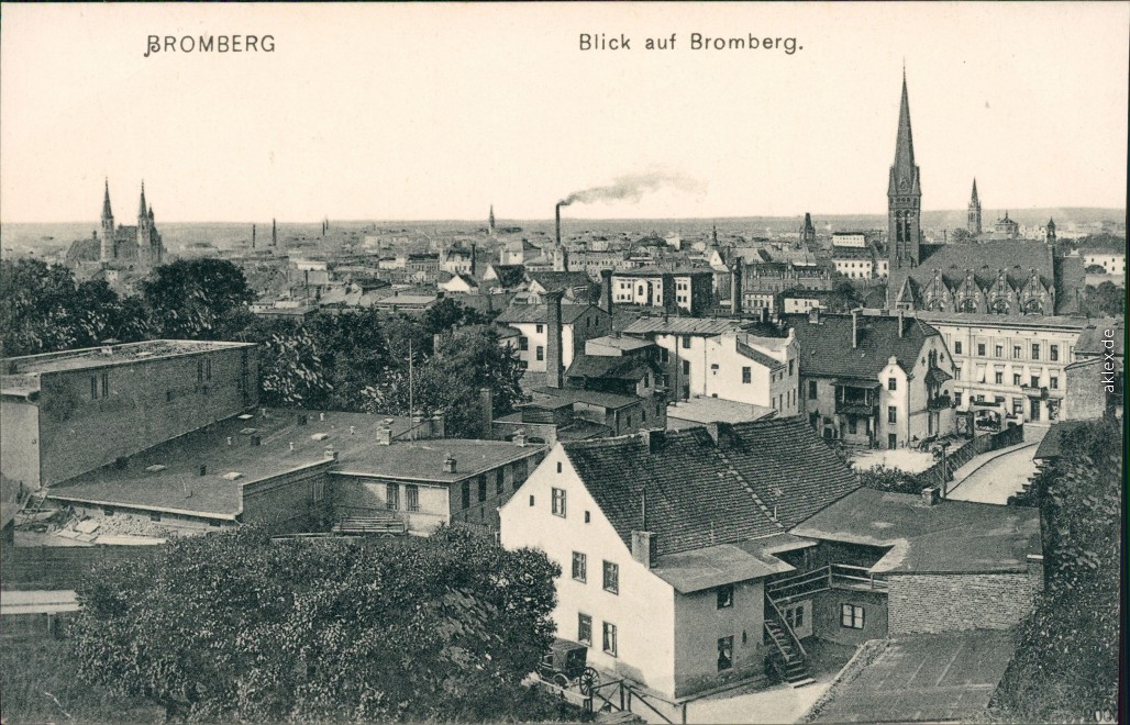 Blick auf die Häuser der Stadt :: Bromberg :: Ansichtskarten-Lexikon