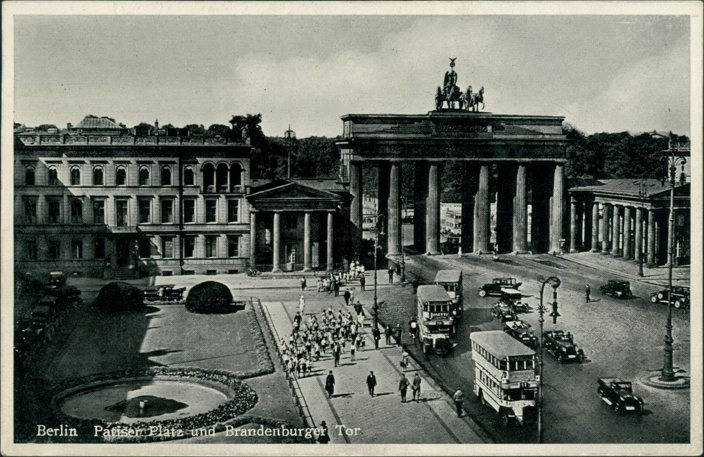 Pariser Platz und Brandenburger Tor :: Mitte-Berlin :: Ansichtskarten ...
