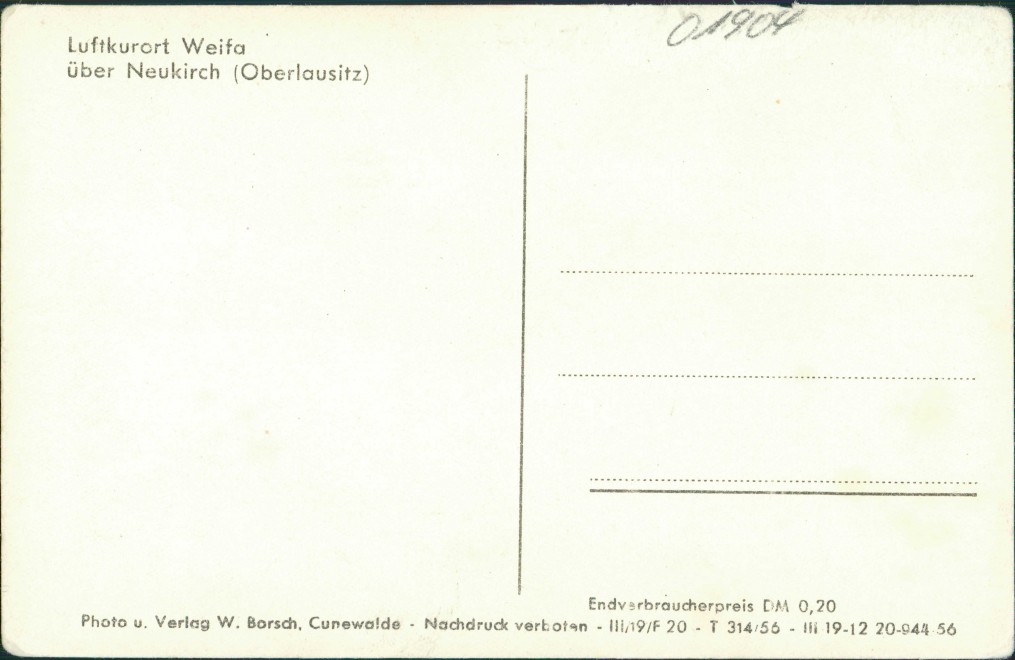 Dorfpartie :: Weifa-Steinigtwolmsdorf :: Ansichtskarten-Lexikon