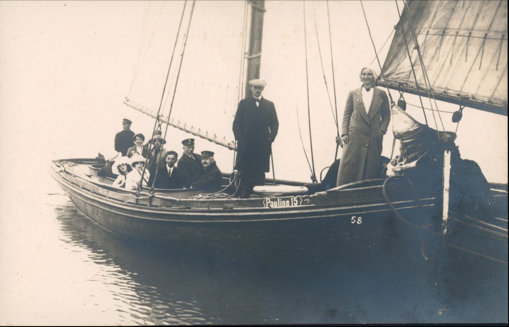 Segelboot Pauline 15 - Besatzung :: Norderney :: Ansichtskarten-Lexikon