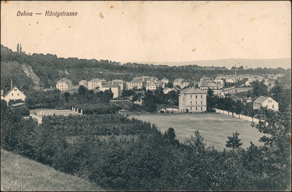Königstrasse - Stadt :: Dohna :: Ansichtskarten-Lexikon