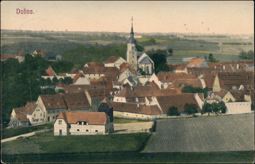 Gehöft an der Stadt :: Dohna :: Ansichtskarten-Lexikon