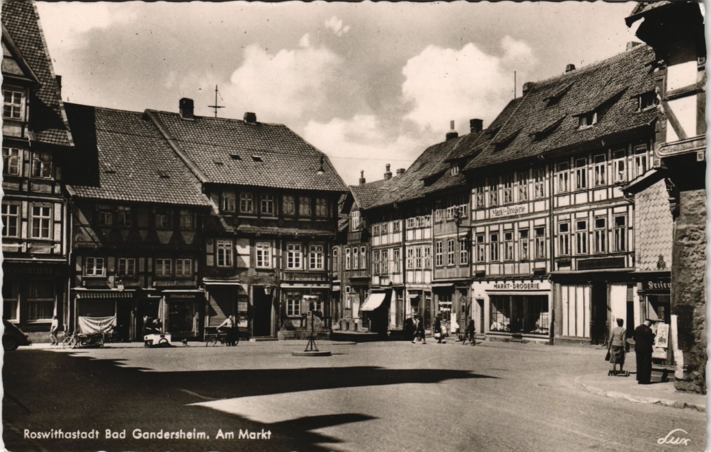 Marktplatz :: Bad Gandersheim :: Ansichtskarten-Lexikon