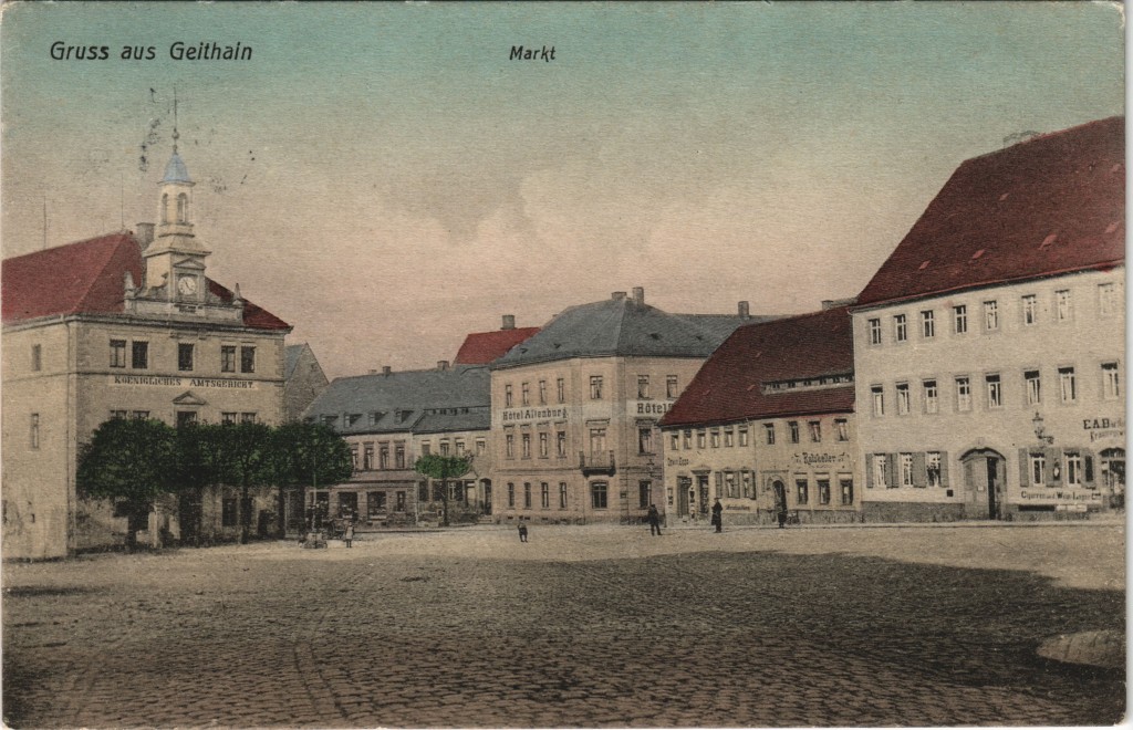 Marktplatz Markt :: Geithain :: Ansichtskarten-Lexikon