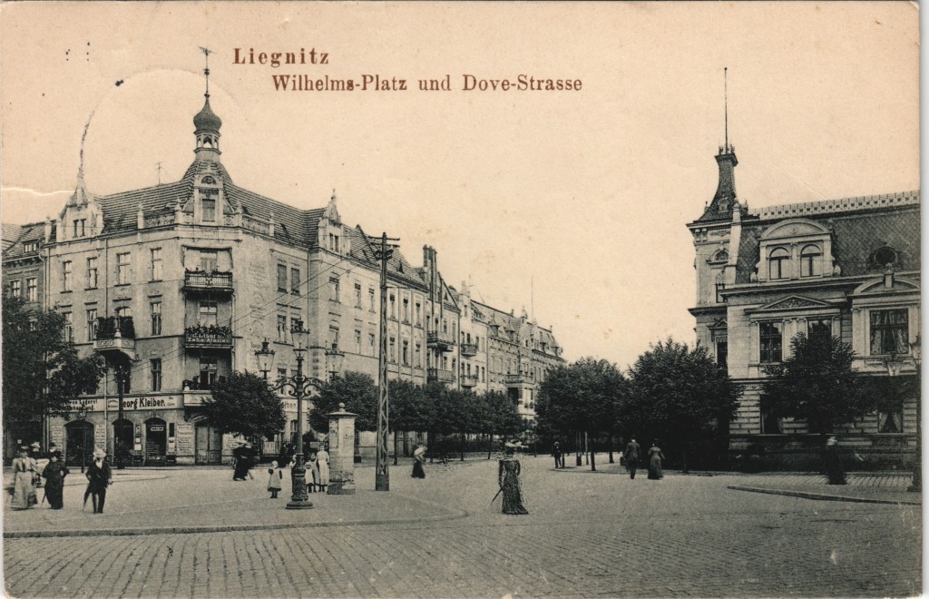 Wilhelms-Platz und Dove-Strasse :: Liegnitz :: Ansichtskarten-Lexikon
