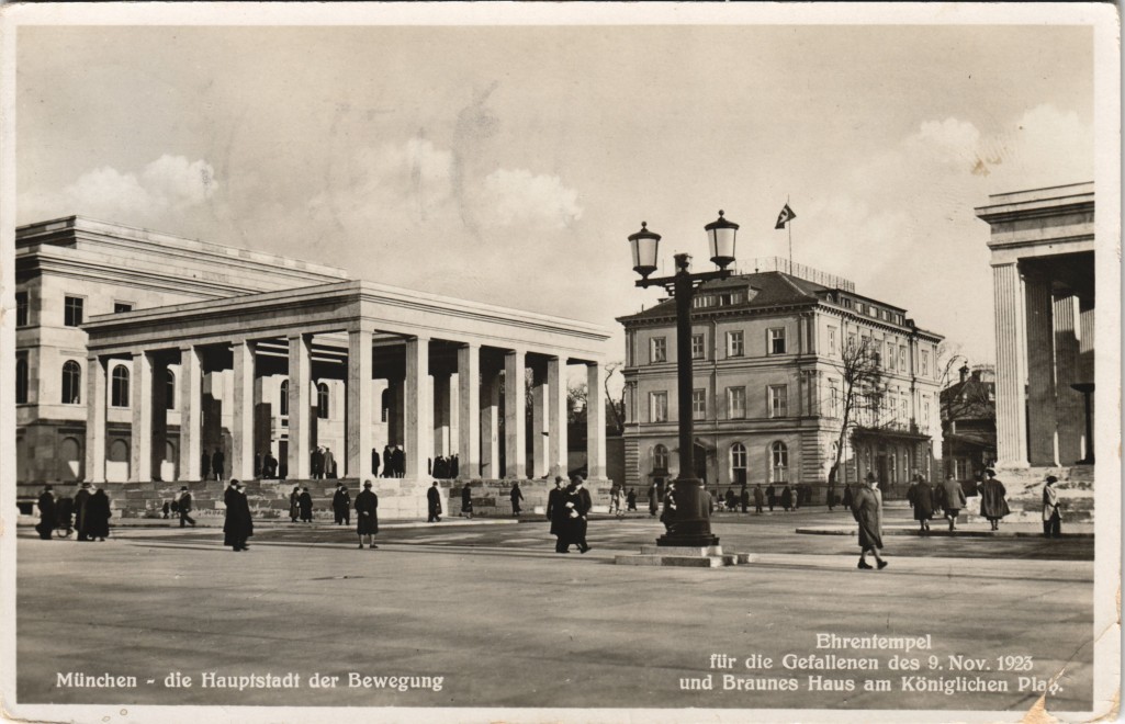 Ehrentempel un Haus am Königlichen Platz :: München :: Ansichtskarten ...