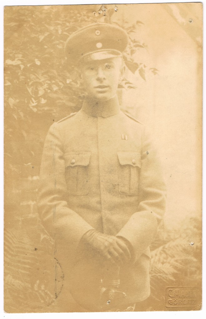 Militaria Junger Soldat WK1, Foto: C. Mader Görlitz ...