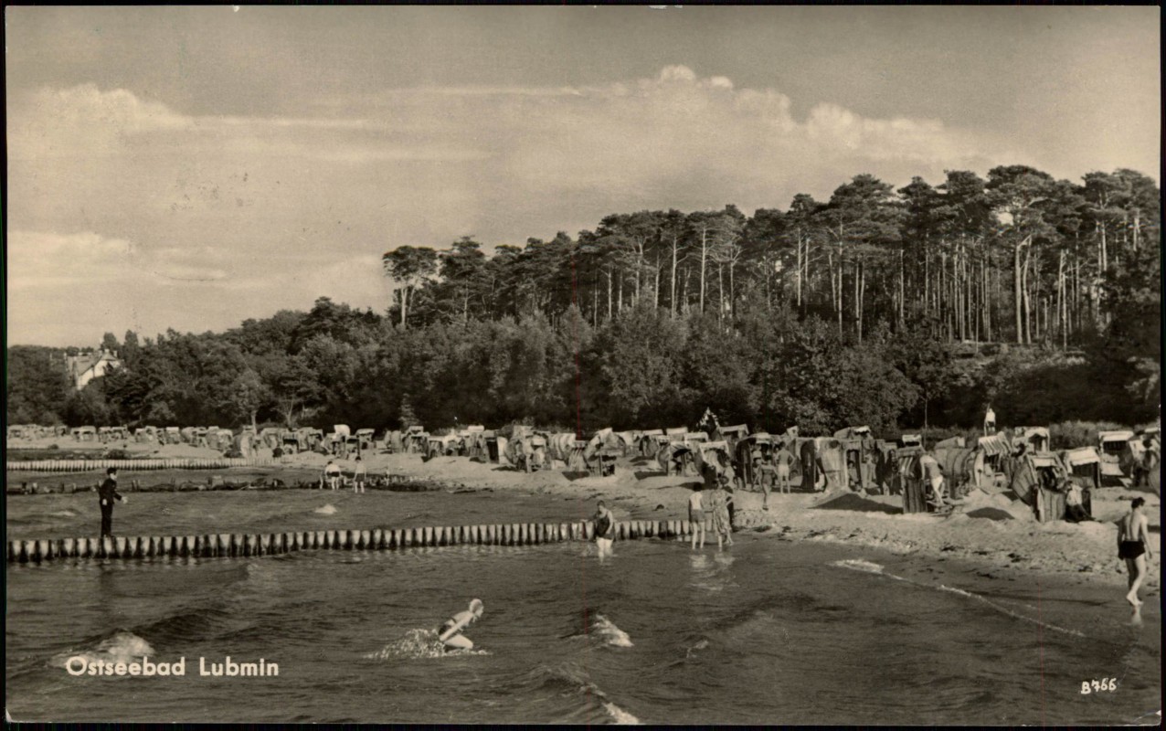 Strand Ostsee Badegäste Ostseebad DDR AK :: Lubmin :: Ansichtskarten ...