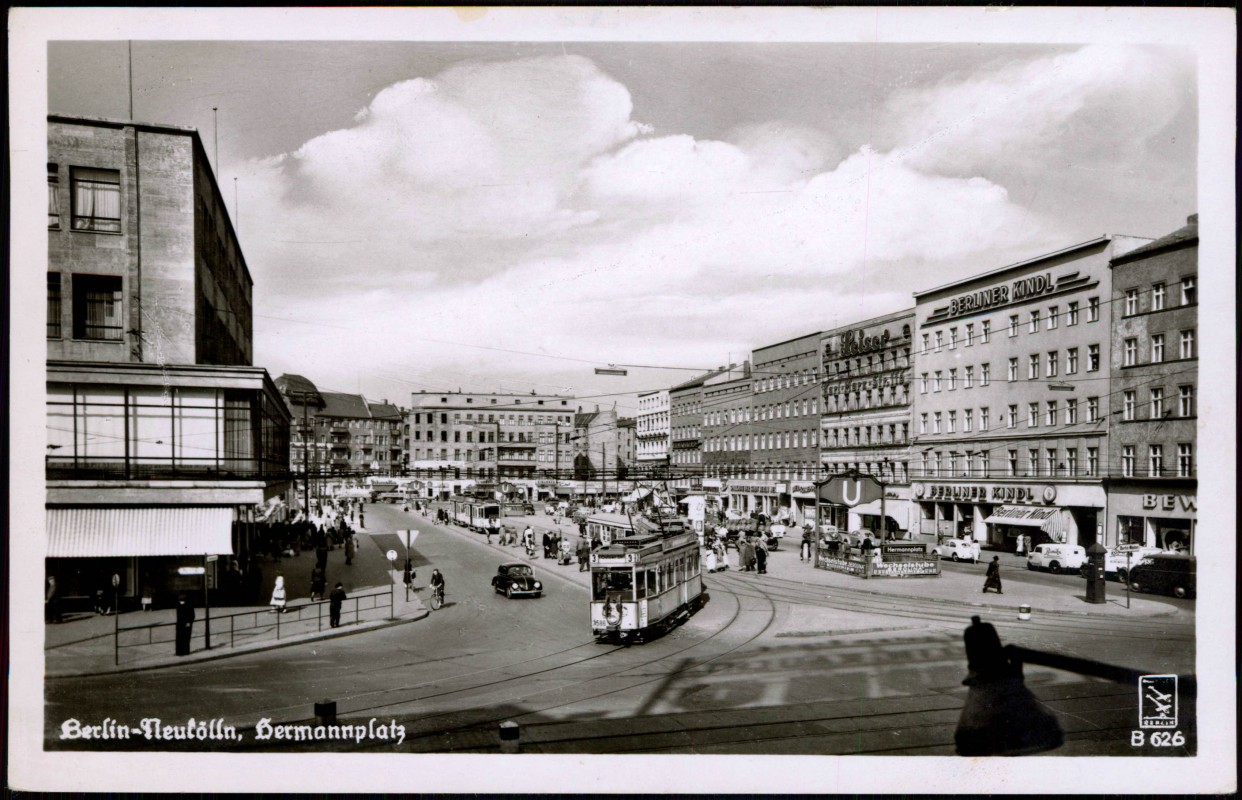 Hermannplatz - Straßenbahn :: Neukölln-Berlin :: Ansichtskarten-Lexikon