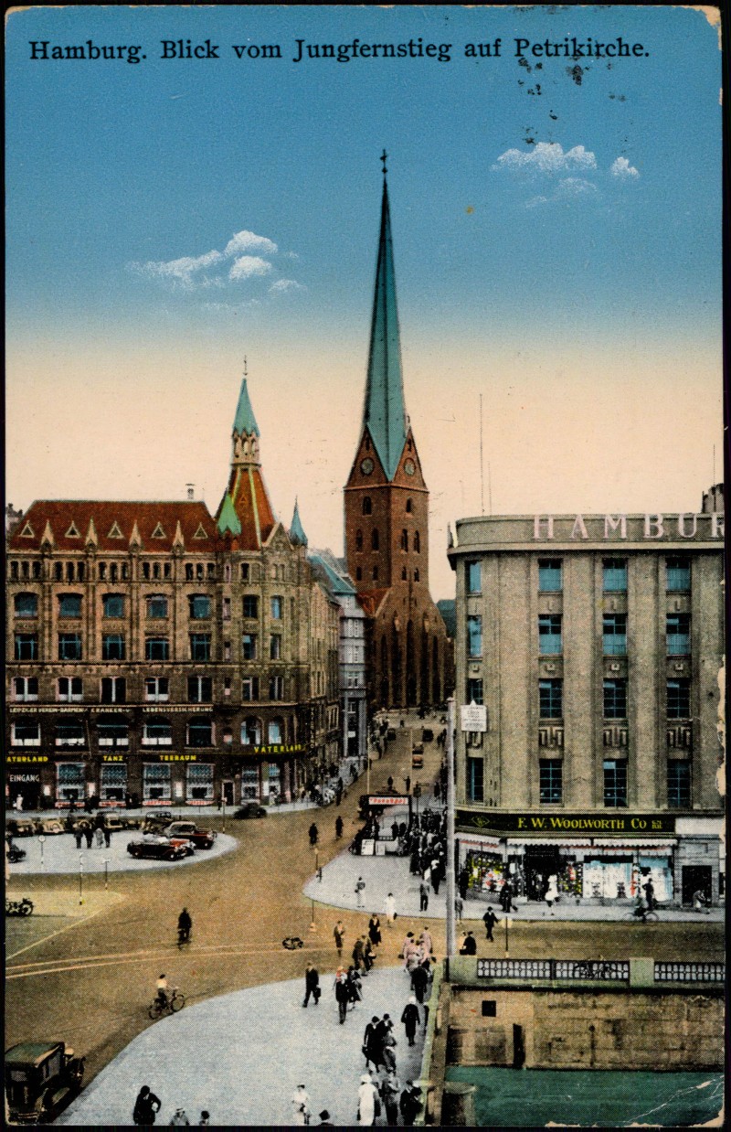 Jungfernstieg, Woolworth :: Hamburg :: Ansichtskarten-Lexikon