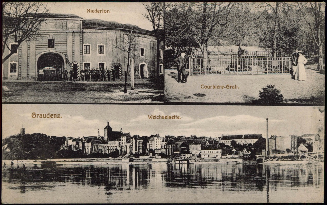 Mehrbild-AK u.a. Courbiere-Grab :: Graudenz :: Ansichtskarten-Lexikon