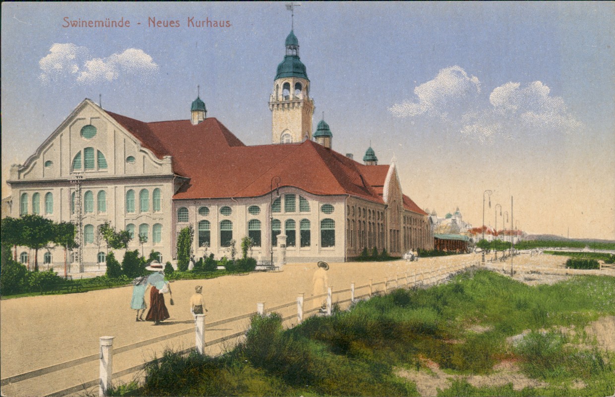 Kurhaus, Promenade :: Swinemünde :: Ansichtskarten-Lexikon