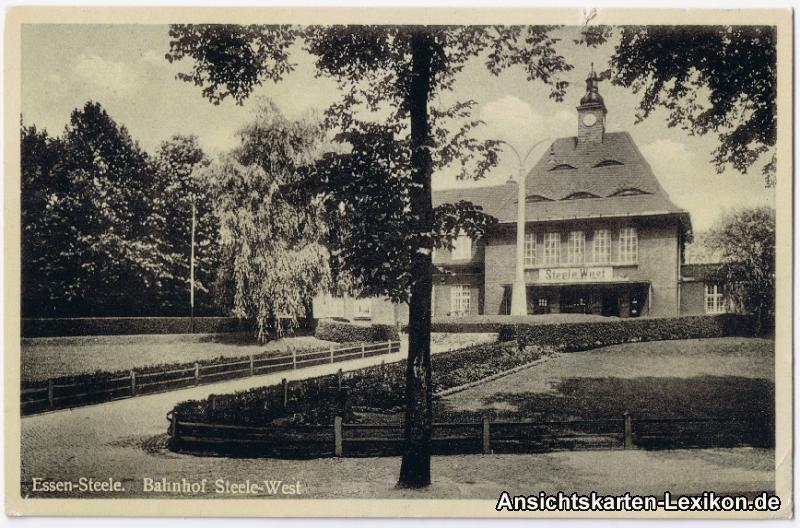 Bahnhof - Steele West :: Steele-Essen (Ruhr) :: Ansichtskarten-Lexikon