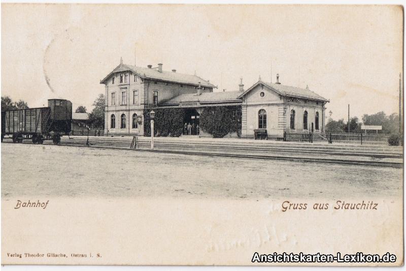 Bahnhof :: Stauchitz :: Ansichtskarten-Lexikon