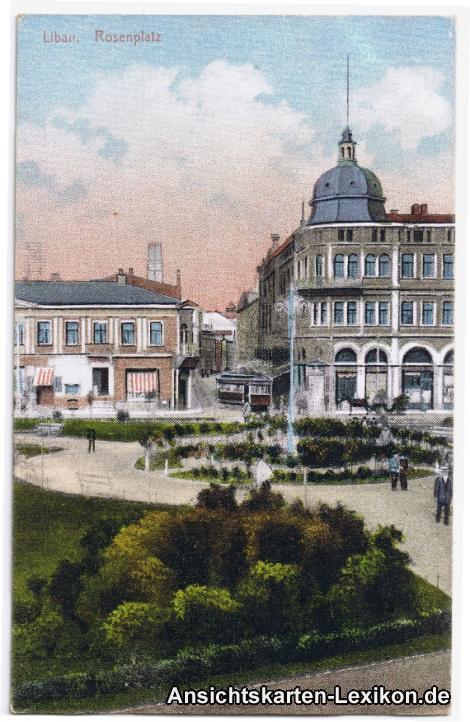 Rosenplatz :: Libau :: Ansichtskarten-Lexikon