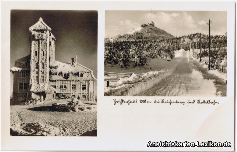 2 Bild Jeschkenhaus und Rodelbahn im Winter :: Reichenberg ...