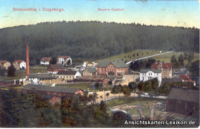 Meyer ´s Gasthof :: Rechenberg-Bienenmühle :: Ansichtskarten-Lexikon