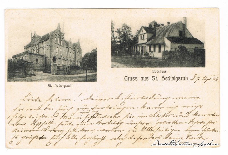 2 Bild Kloster St. Hedwigsruh :: Dyhernfurth :: Ansichtskarten-Lexikon