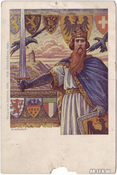 Deutsch-Ritter mit Wappen :: :: Ansichtskarten-Lexikon