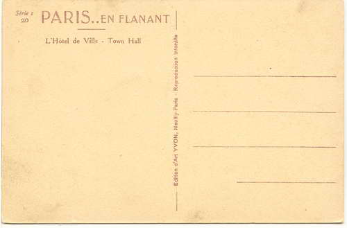 Rathaus :: Paris :: Ansichtskarten-Lexikon